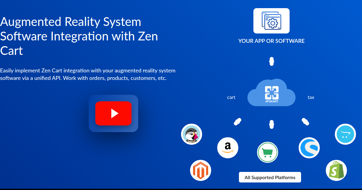 Augmented Reality Software Integration with Zen Cart - API2Cart ...