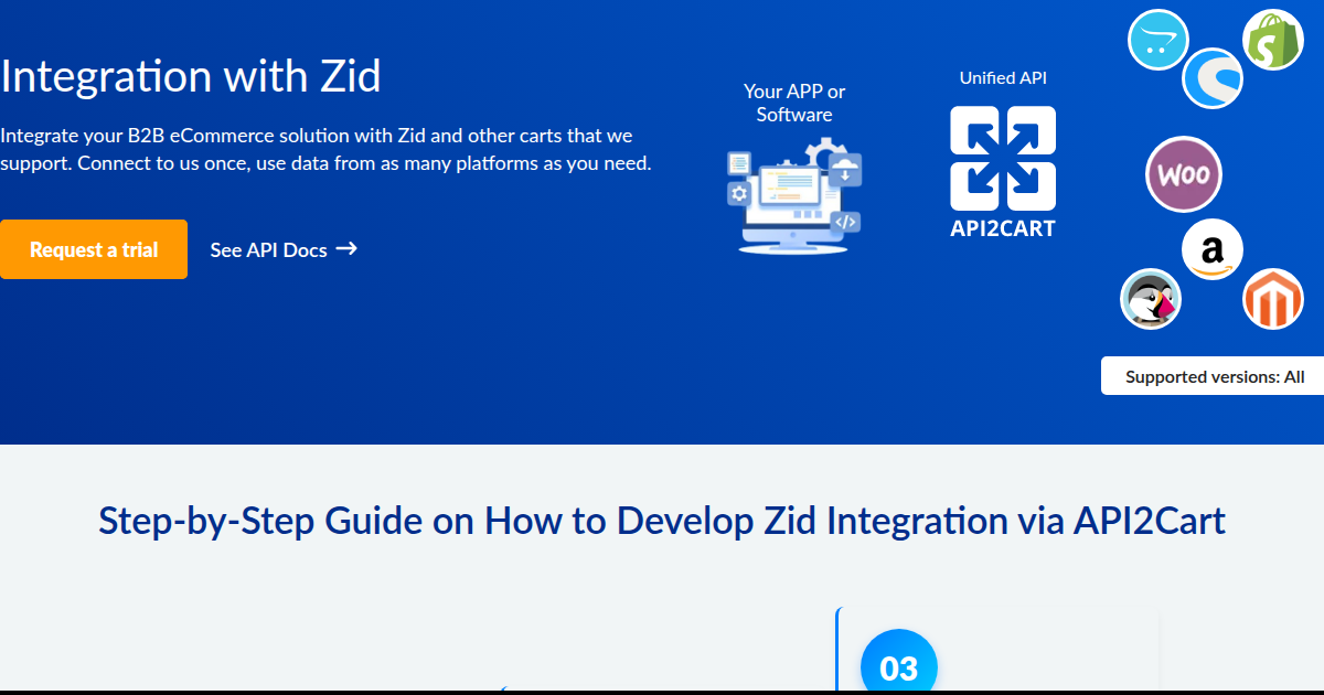 Integration with Zid Integration - API2Cart - Unified eCommerce API