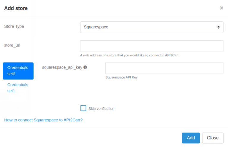 How to connect Squarespace to API2Cart? - API2Cart